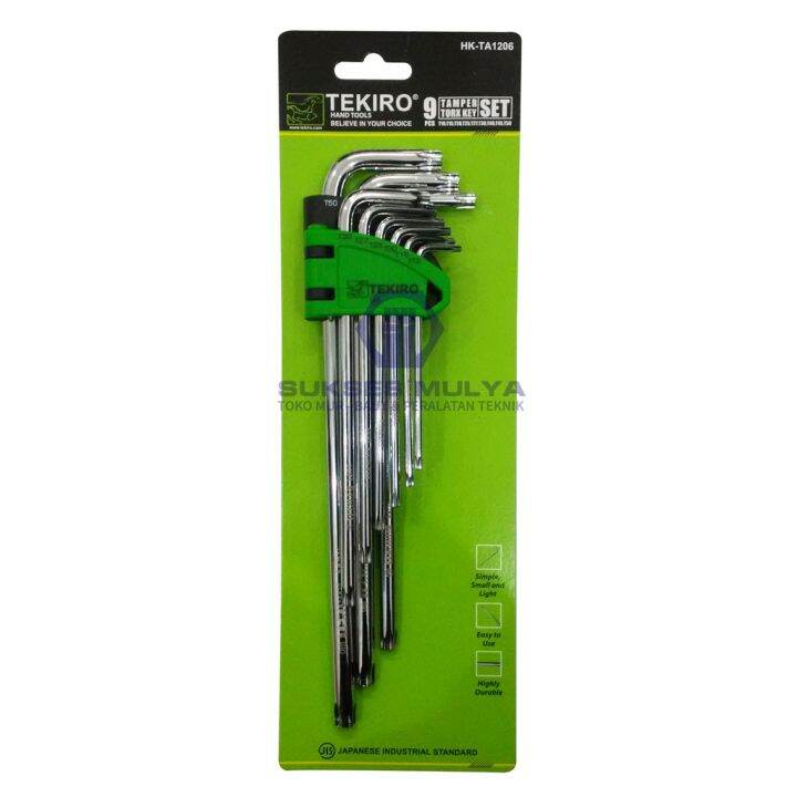 TEKIRO Kunci L Bintang Panjang Dengan Lubang 9pcs | Lazada Indonesia