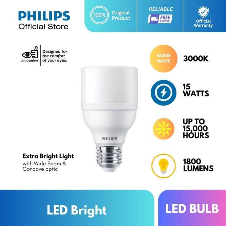 Philips LED Bright Bulb 15 Watts | Lazada PH
