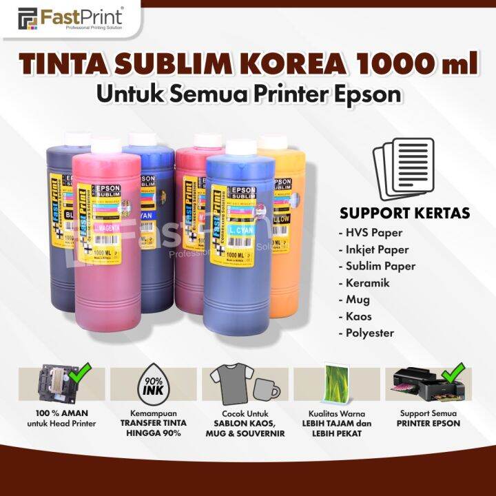 Tinta Sublim Sublime Sublimasi Epson Korea 1000 ML | Lazada Indonesia