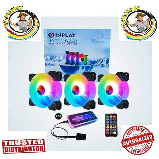 INPLAY ICE TOWER RGB FAN 3 IN ONE KIT| 3PCS 12CM Cooling fan | Ver. 2 ...