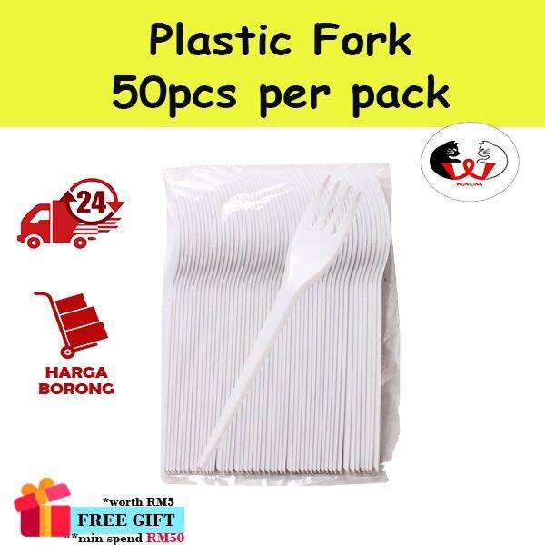 PLastic Fork 50pcs Per Pack | Lazada