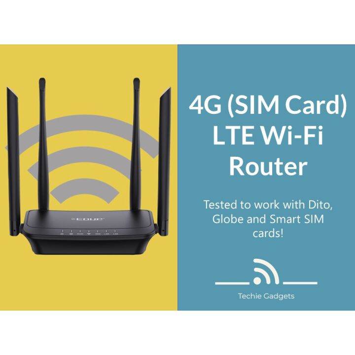 4G (SIM Card) LTE 802.11n Wi-Fi Router | Lazada PH