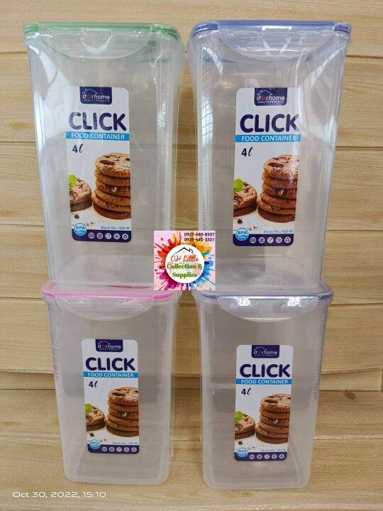 CLICK Food 4Liters Container StarHome BPA Free | Lazada PH