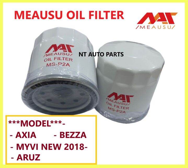 MEAUSU OIL FILTER PENAPIS MINYAK AXIA BEZZA MYVI NEW ARUZ PERODUA ...