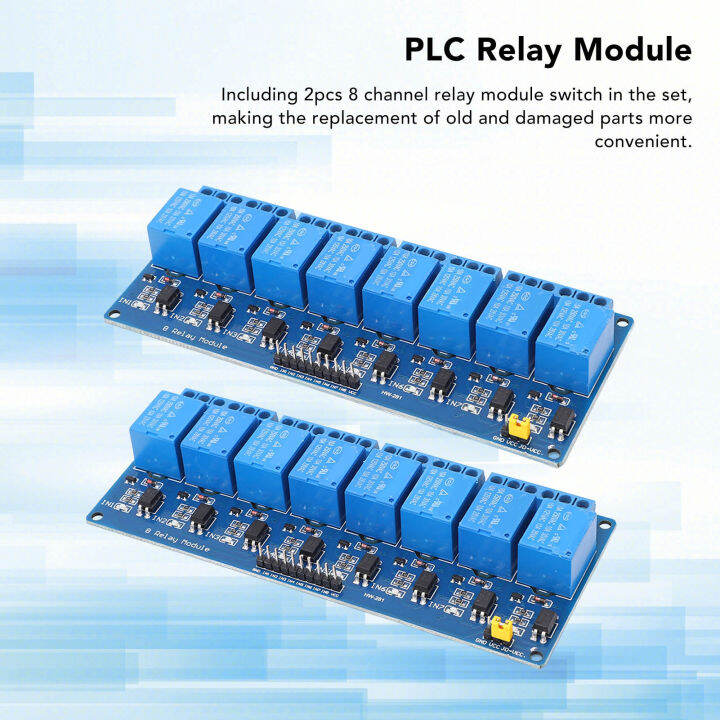 2 ชิ้นโมดูลรีเลย์ 8 ช่อง PLC Optocoupler Isolation Board อุปกรณ์เสริมสำหรับ PIC AVR 51 | Lazada ...
