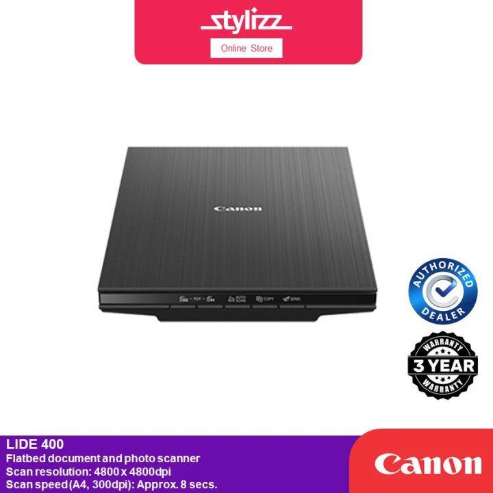 Canon LIDE 300 LIDE 400 Fast and Compact Flatbed A4 Document and Photo Scanner Portable Flatbed ...