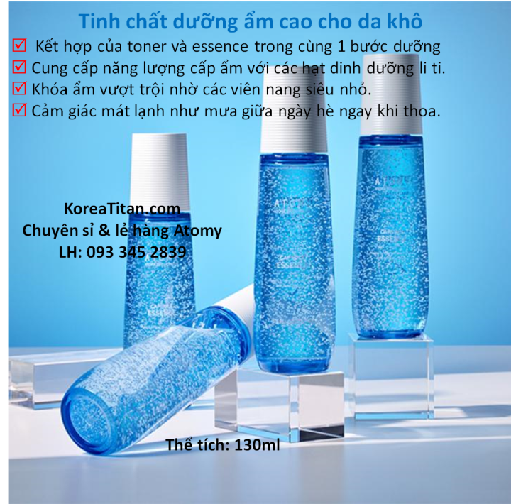 [ATOMY] Tinh chất dưỡng ẩm da trắng sáng - Atomy Hydra Brightening Capsule Essence 130 ml - 애터미 ...