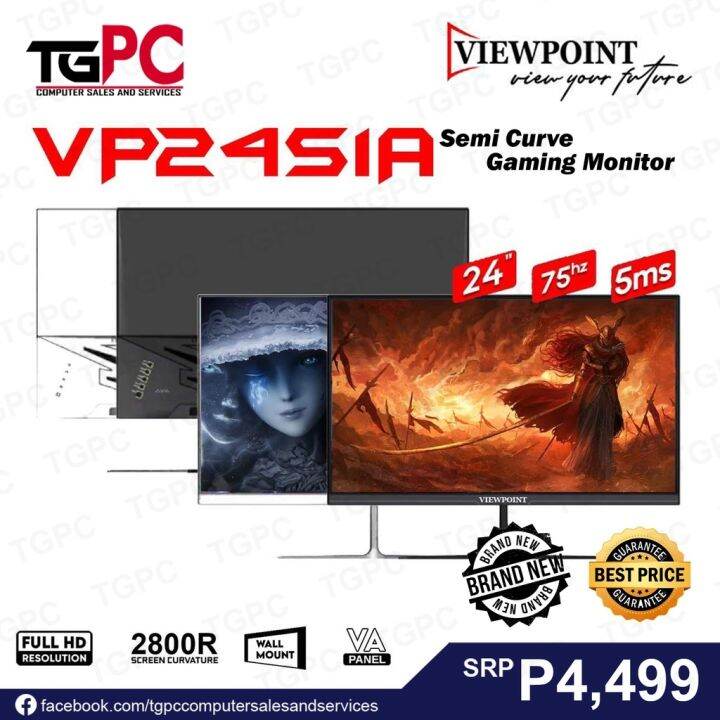 Viewpoint 24inch 75hz VP24S1A VA Semi Curve Frameless Gaming Monitor ...