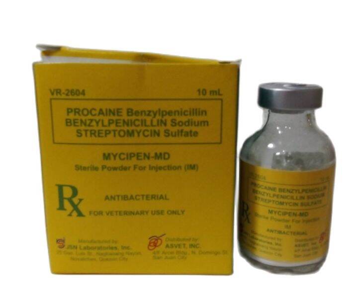 [3G AGRIVET] MYCIPEN-MD 10ML Sterile powder for injection gamot para sa ...