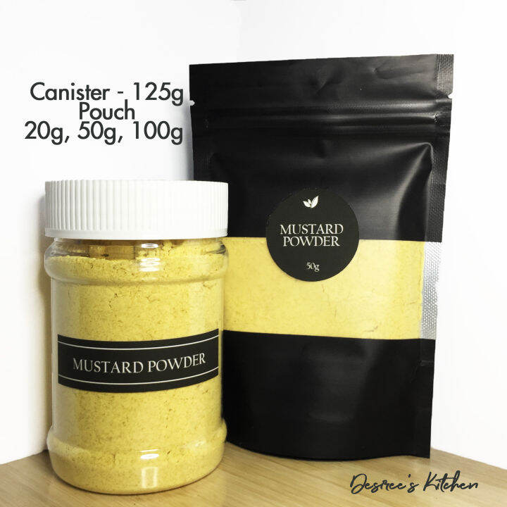 Mustard Powder - in Stackable Canister/Stand-Up Pouch - Premium Herbs ...