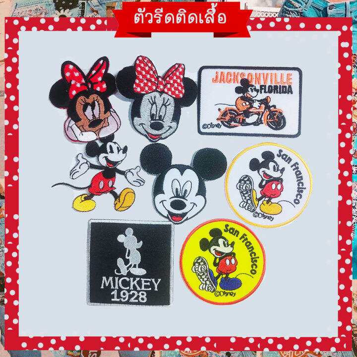 [expro] ตัวรีดติดเสื้อ Mickey Mouse Cartoons,growuff,minny,ตัวรีดมิกกี้ ...