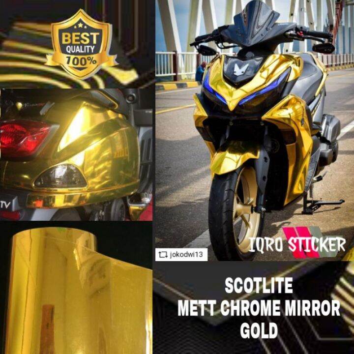 STICKER SCOTLITE MOTOR SKOTLET MOTOR SCOTLET MOTOR METTALIK CHROME ...