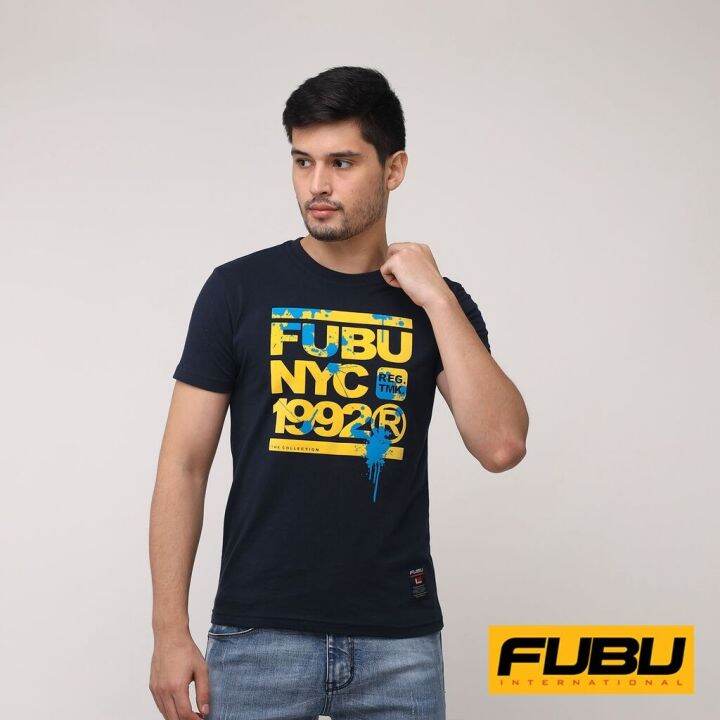 Fubu Round Neck Muscle Fit FBT01B-2792 (N.Blue) | Lazada PH