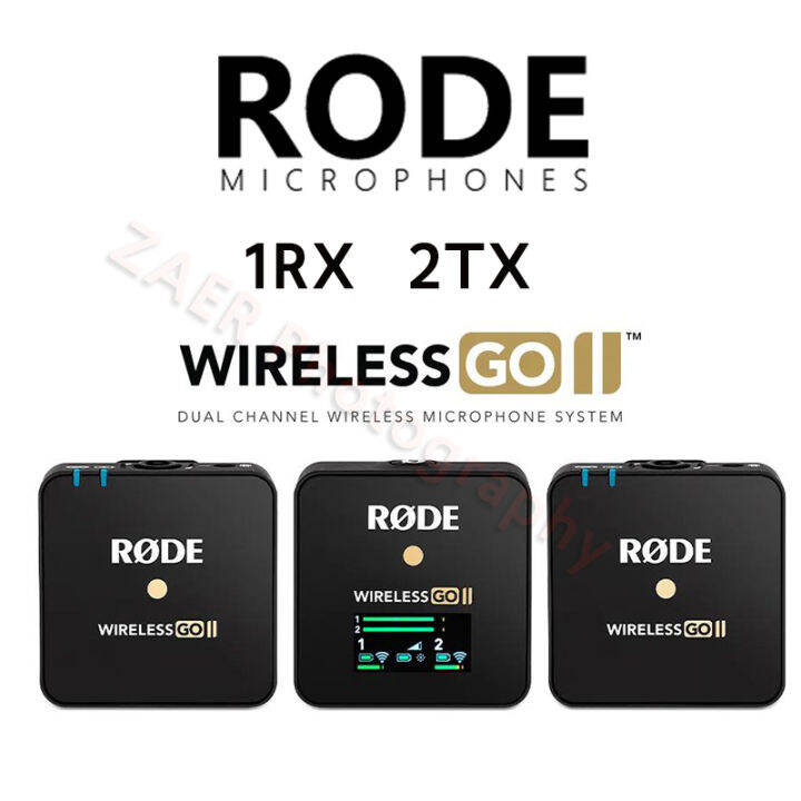 Rode Wireless Go II Wireless Microphone Dual Channel RX 2TX 200m ...