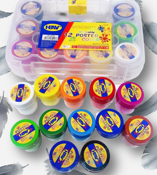 HBW Poster Paint w- Handle - 12 pcs. 1BOX | Lazada PH