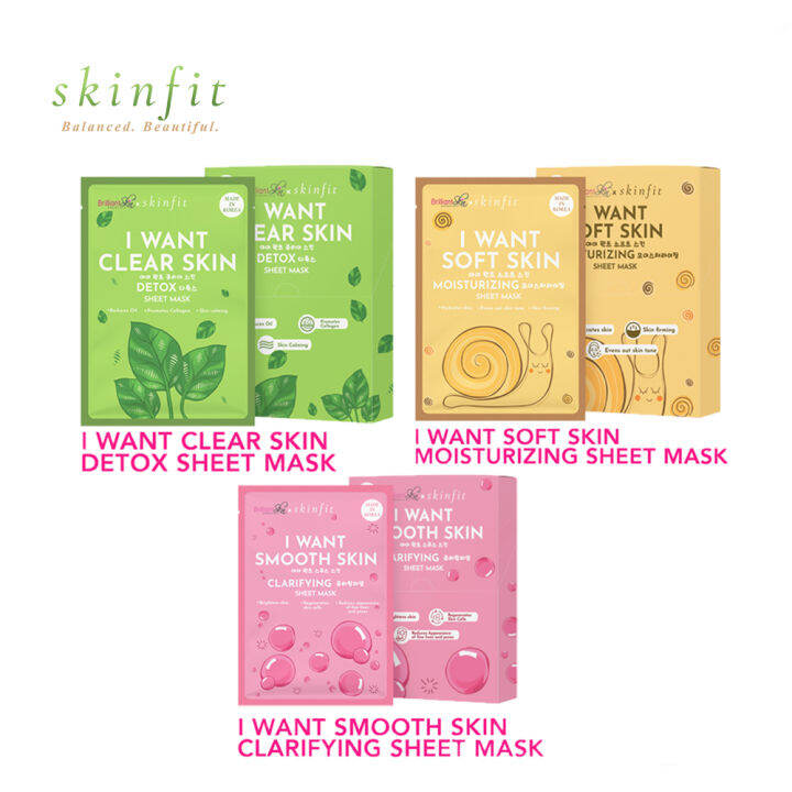 Skinfit Sheet Mask by Brilliant Skin and EverBilena | Lazada PH