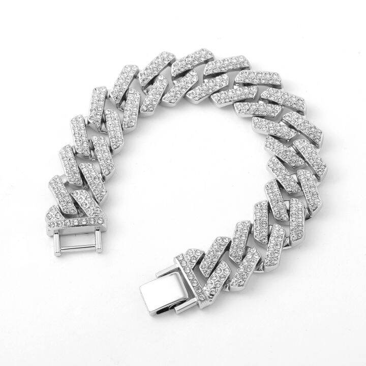 New Design 20mm Big Cuban Bracelet Hip Hop Hand Chain for Men | Lazada PH