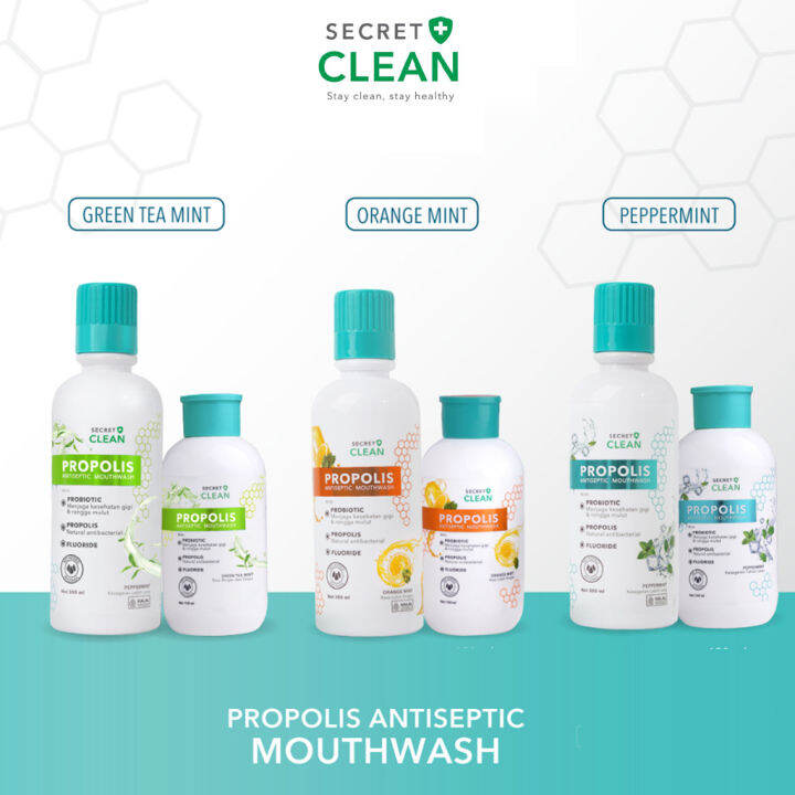 Secret Clean Propolis Antiseptic Mouthwash | Lazada Indonesia