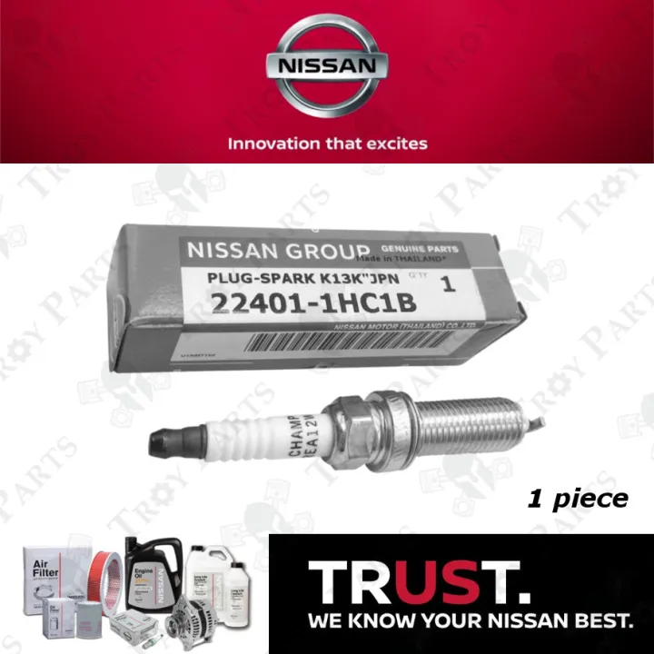 (1pc) Original Nissan Iridium Spark Plug 22401-1HC1B for Nissan Almera ...