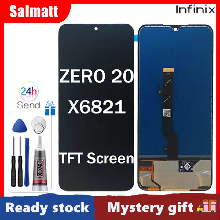 Salmatt คุณภาพสูง TFT สีดำ6.7นิ้วสำหรับ Infinix Zero 20 X6821อะไหล่ ...