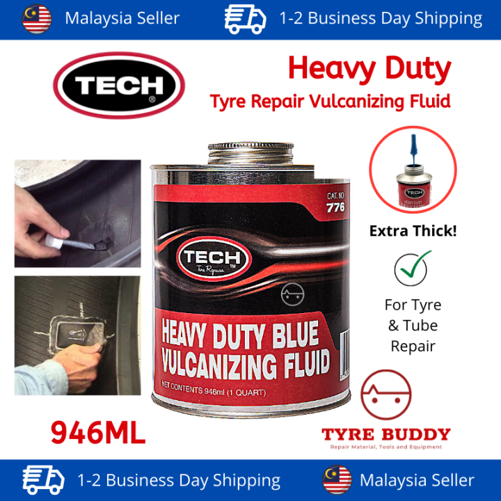 TECH Heavy Duty Vulcanizing Fluid QT (946ml); Cement; Gum; Valkarn ...