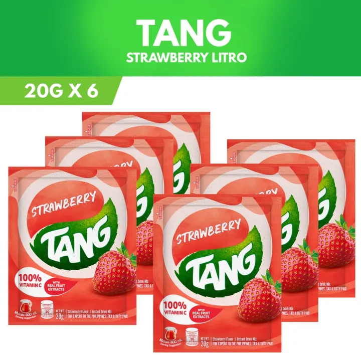 Tang Powdered Juice Strawberry Litro 2g Pack of 6 | Lazada PH