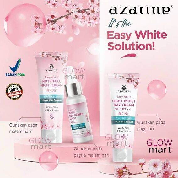 AZARINE Easy White Series with Japanese Sakura | Herbal Moisturizer ...