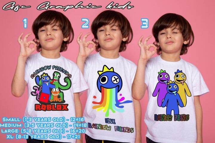 rainbow friends t-shirt for kids boys | Lazada PH