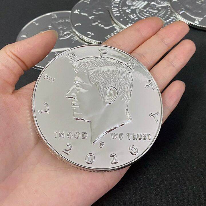 Jumbo Half Dollar (Plastic, 3 Inch) Magic Tricks Magician Close Up ...