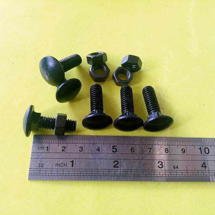 BAUT MUR CB 5/16 x 1" INCHI / BAUT M8 PANJANG 2.5CM / BAUT 12 KUNCI 12 HITAM BAUT PAYUNG BAUT ...