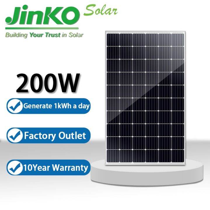 【Jinko】Dual Glass Solar Panel 200 Watts Original Solar Panel MC4 ...