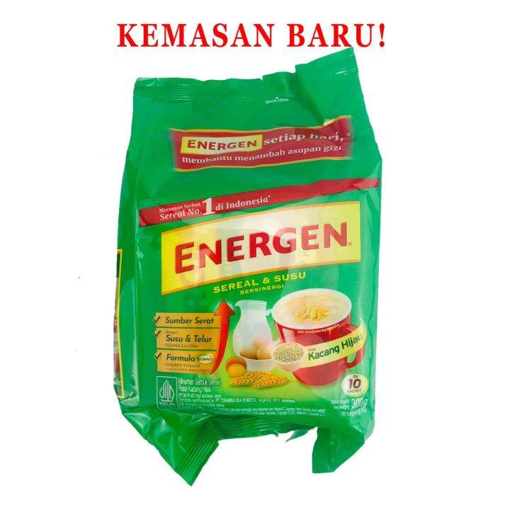 ENERGEN / ENERGEN SEREAL & SUSU BERSINERGI / KACANG HIJAU 10x30gr | Lazada Indonesia