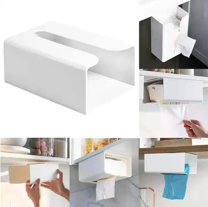 Tissue Rack Without Punching Wall-Mounted Tissue Box Paste-Type Tissue ...
