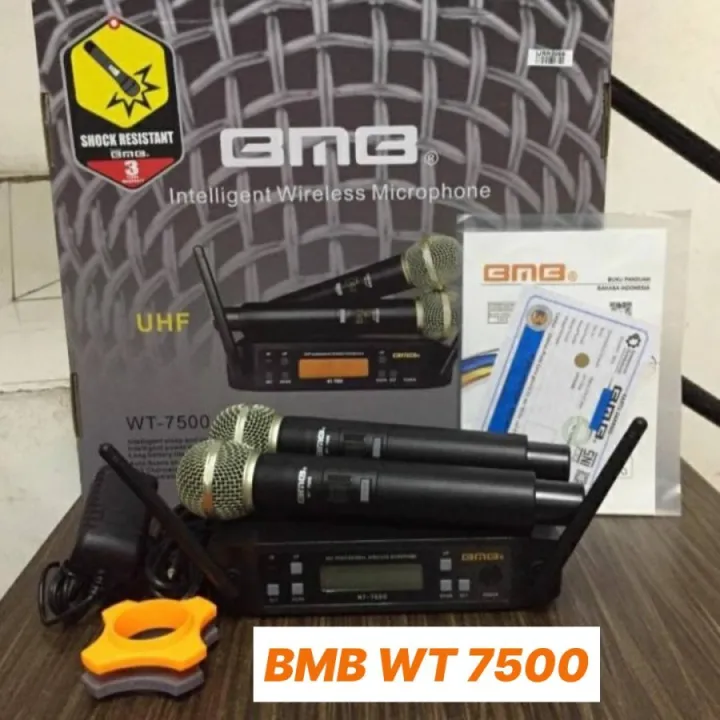 Mic wireless bmb wt7500 wt 7500 multi channel microphone | Lazada Indonesia