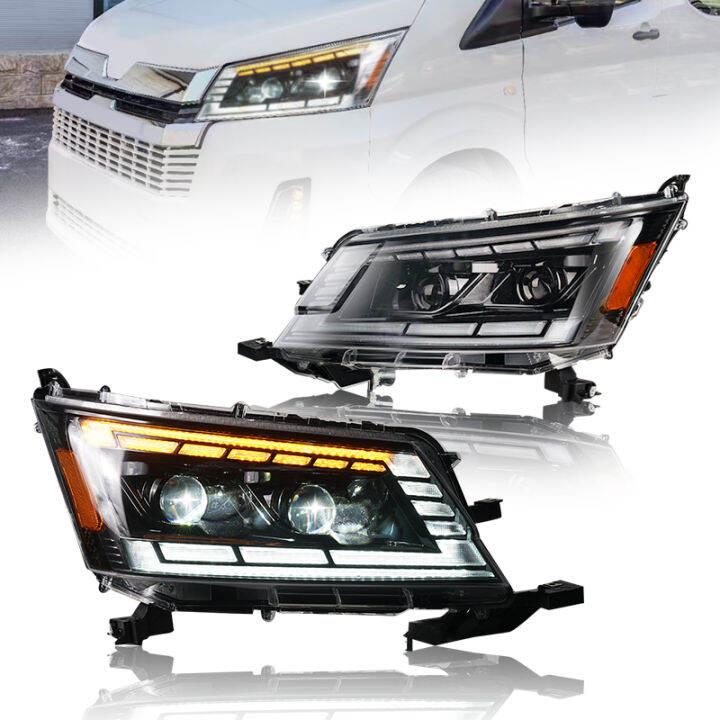 Full LED Headlights for TOYOTA Hiace Headlight 2019 2020 2021 HiAce Headlight with DRL ...