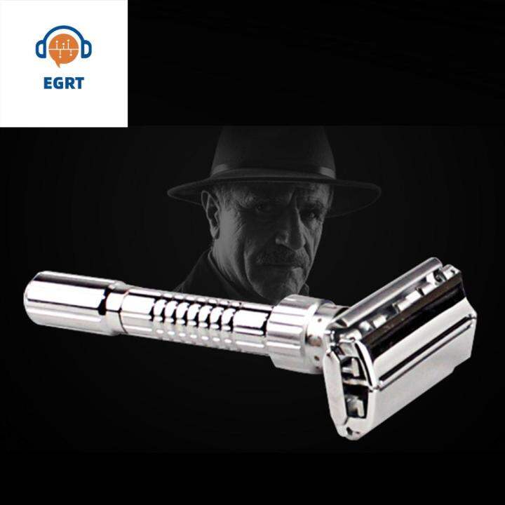 EGRT New Classic Zinc Alloy Metal With Blade Men Shaving Metal Manual ...