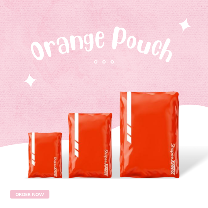 ORANGE POUCH SET OF 100 PCS SMALL | MEDIUM | LARGE | Lazada PH