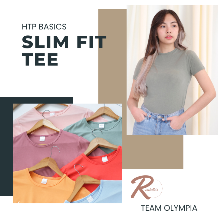 HTP Basics SLIM FIT Tee | Cotton Blend Fabric | Risabella's | Team ...