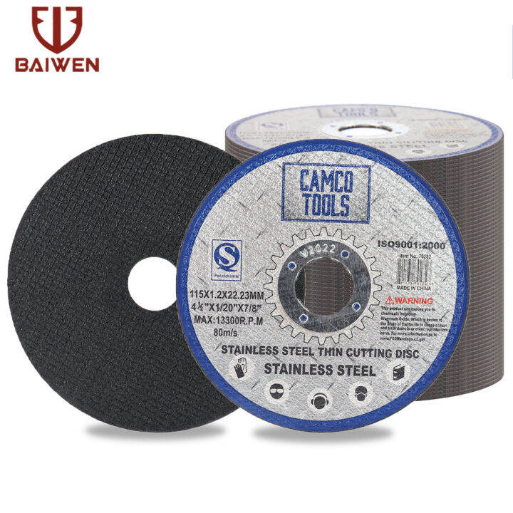 BAI WEN 4-1/2 inch Cut Off Wheels 115mm x 1.2mm x 22.23mm Metal Cutting ...