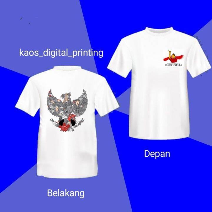 SABLON KAOS / KAOS 17 AGUSTUS / SABLON SATUAN KAOS SABLON DTG | Lazada ...