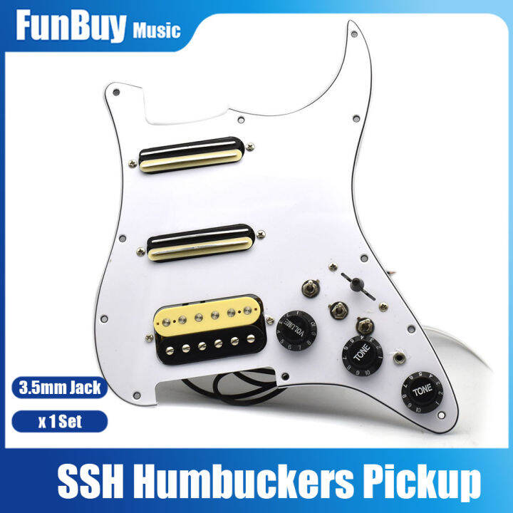 SSH Electric Guitar Pickguard Pickup with Singlecut Wiring Loaded ...