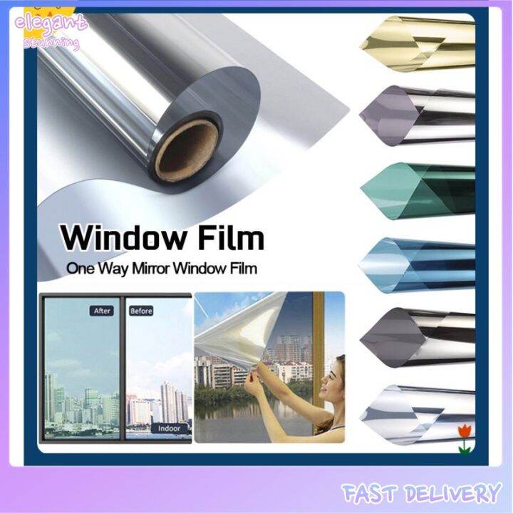 Elegantstunning 1 2 Meter One Way Mirror Window Film Vinyl Self