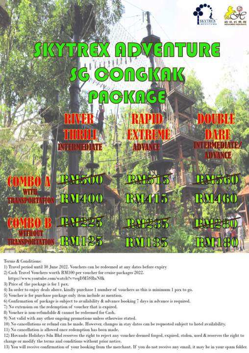 SKYTREX ADVENTURE SG CONGKAK PACKAGE | Lazada
