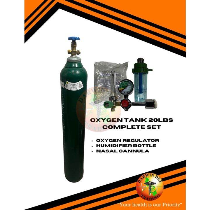 OXYGEN TANK 20LBS COMPLETE SET (WITH CONTENT) (READY TO USE) | Lazada PH