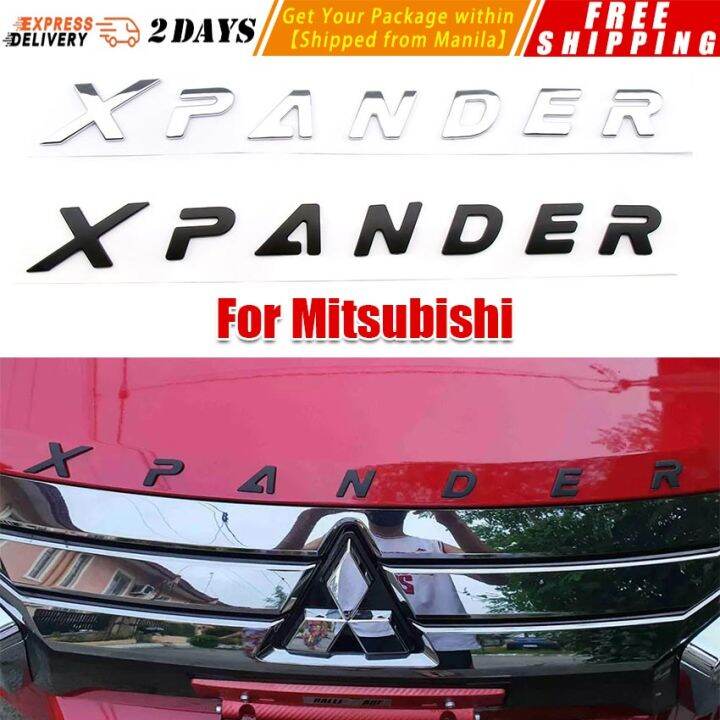 【Black/Silver】Original ABS 3D XPANDER Letter Logo Car Front Back Rear ...