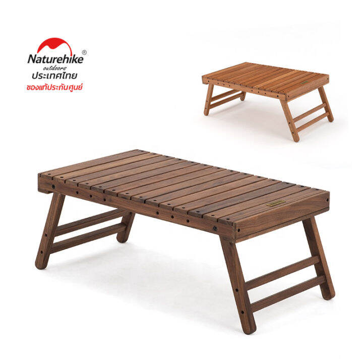 Naturehike Thailand furniture foldable wood table for camping | Lazada ...