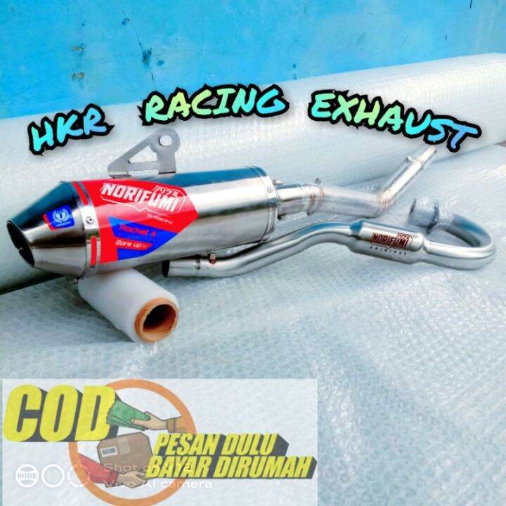 Knalpot Crf Norifumi rocket 4 Bore up (stndard) klx d-tracker wr155 ...