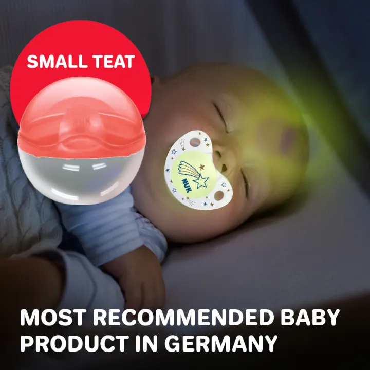 NUK Orthodontic Pacifier Glow in the Dark Shooting Star-Small Teat ...