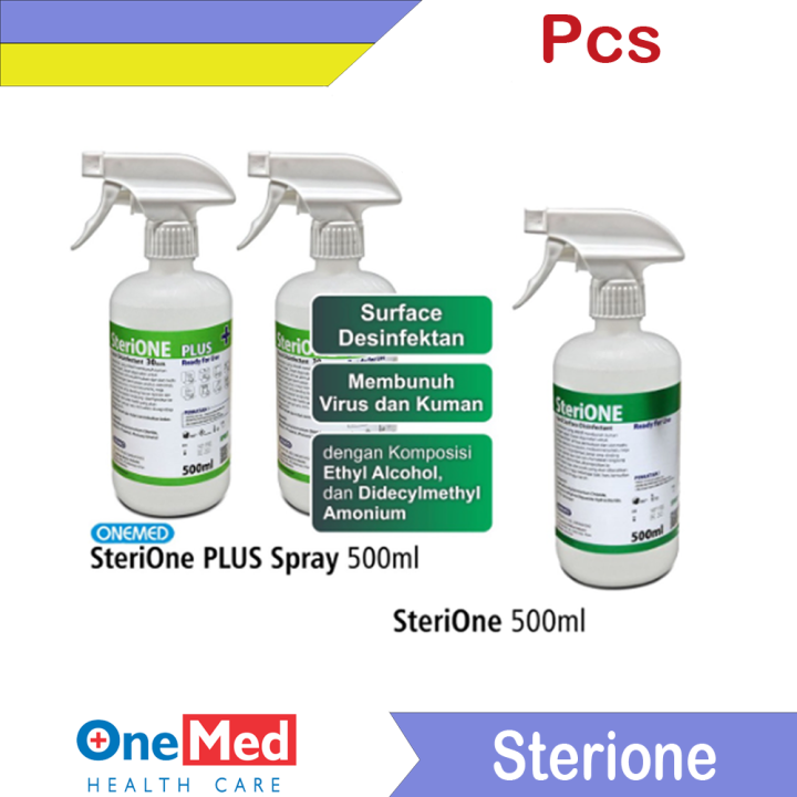 SteriOne Biasa dan Plus Desinfektan 500ml Spray Onemed | Lazada Indonesia