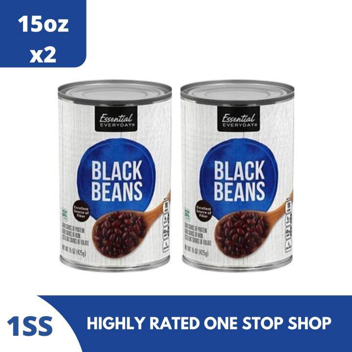Essentials Everyday Black Beans 425g x 2 | Lazada PH